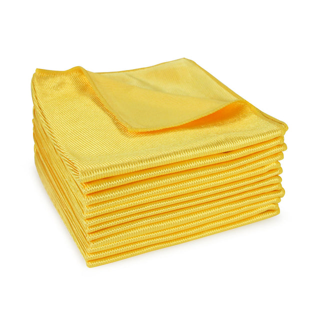 Shiny Glass Cleaning Cloths - 16 x 16 - Color Options - 270 GSM | Host ...